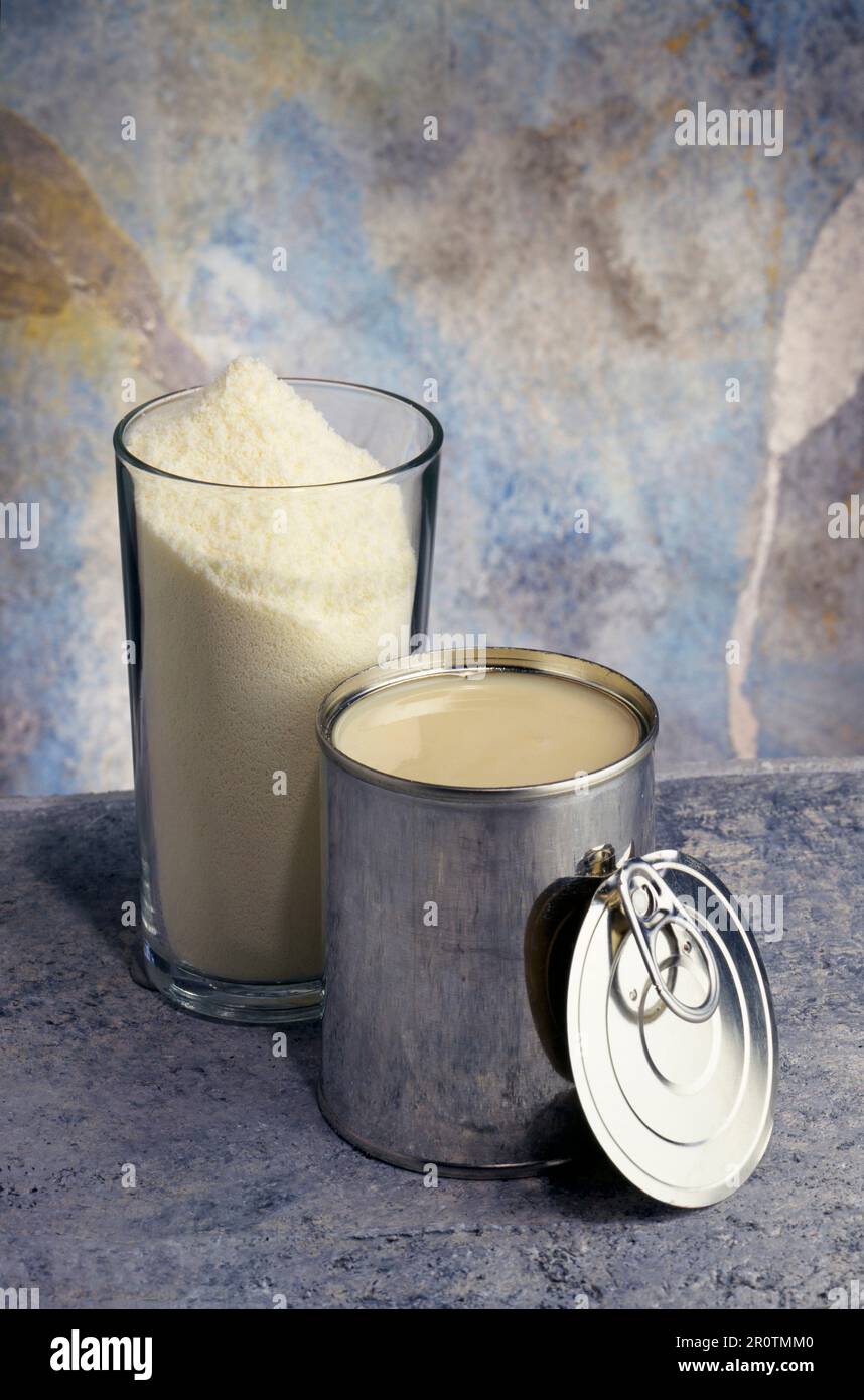 Concentrated and powder milk Stock Photo - Alamy
