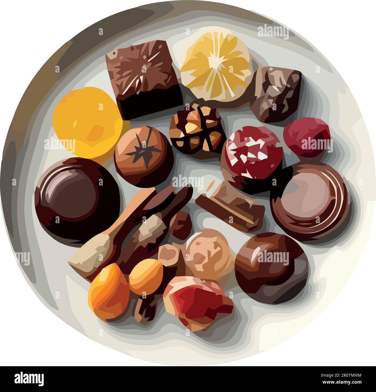 Sugar bowl chocolate candy Stock Vector Images - Alamy