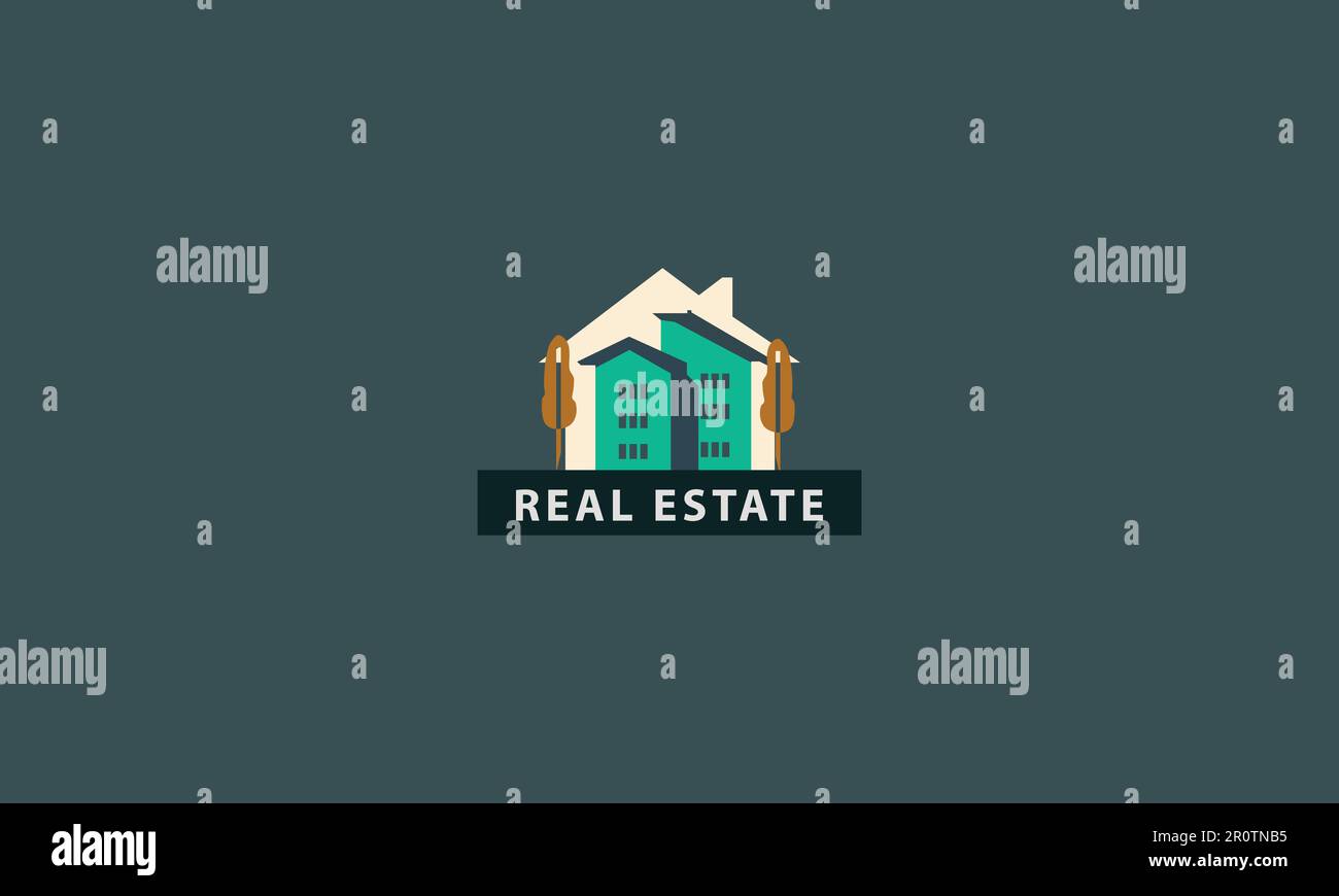 Real state logo design hi-res stock photography and images - Alamy