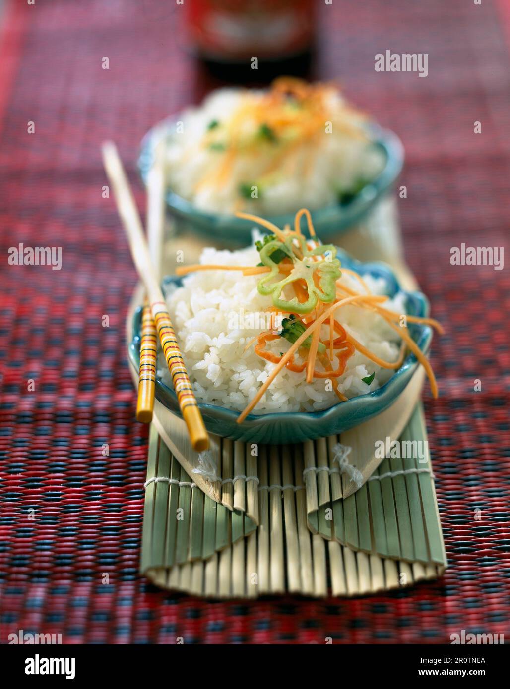 White rice and pepper Stock Photo - Alamy