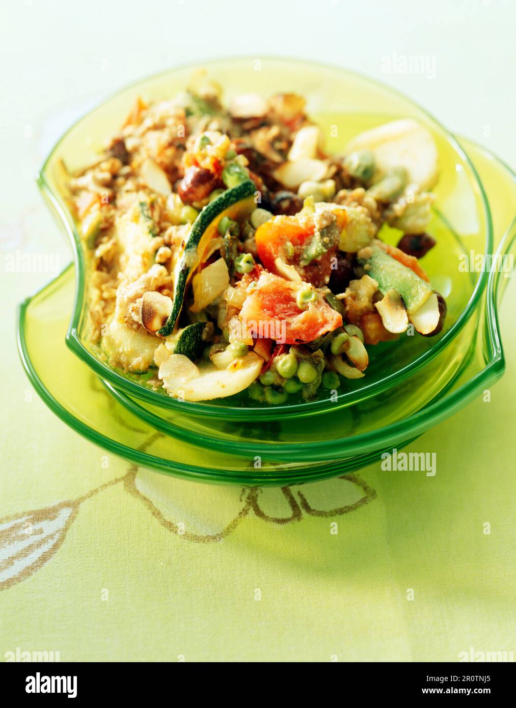 Vegetable savory crumble Stock Photo - Alamy