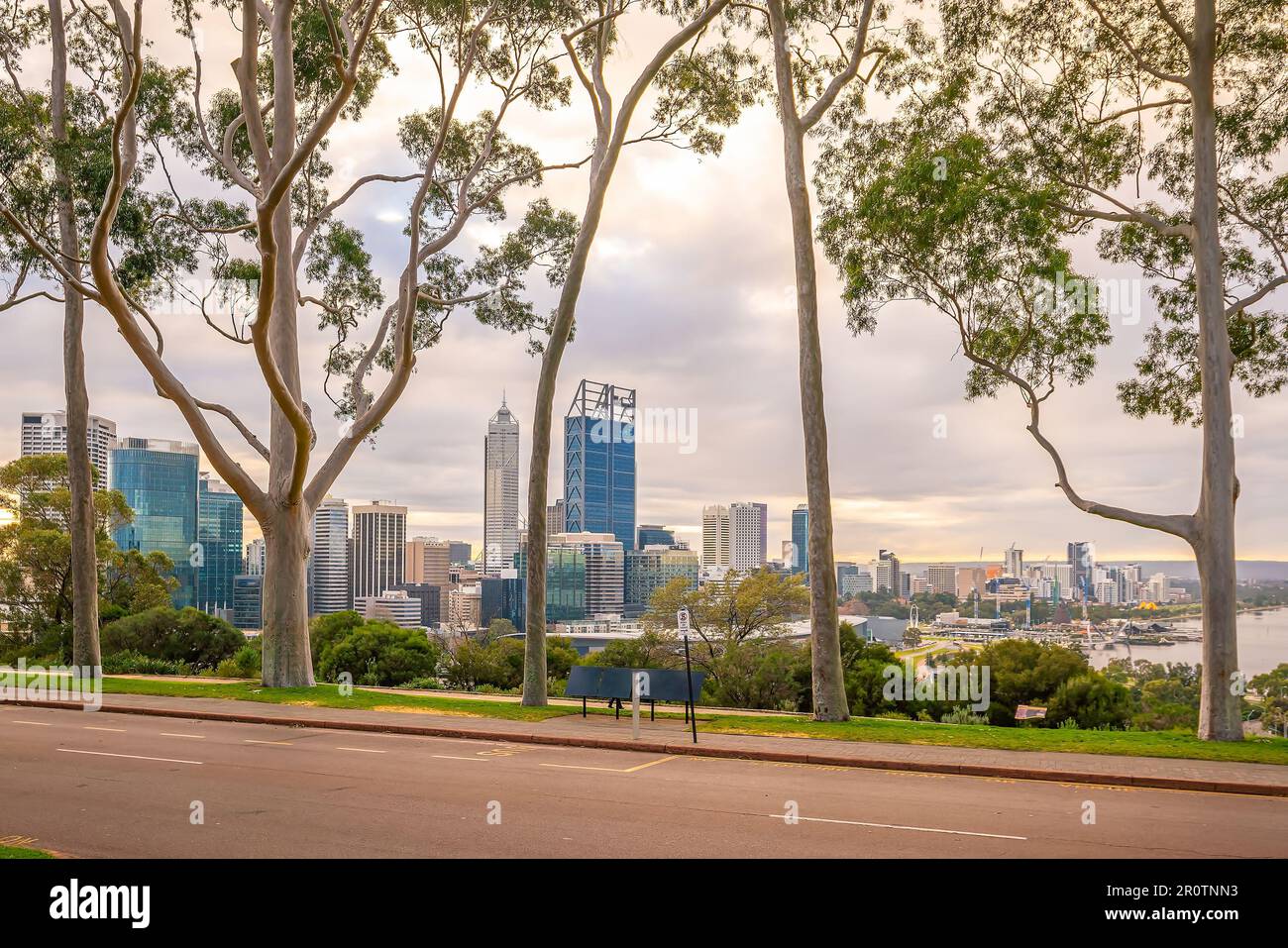 Aerial view downtown perth hi-res stock photography and images - Alamy
