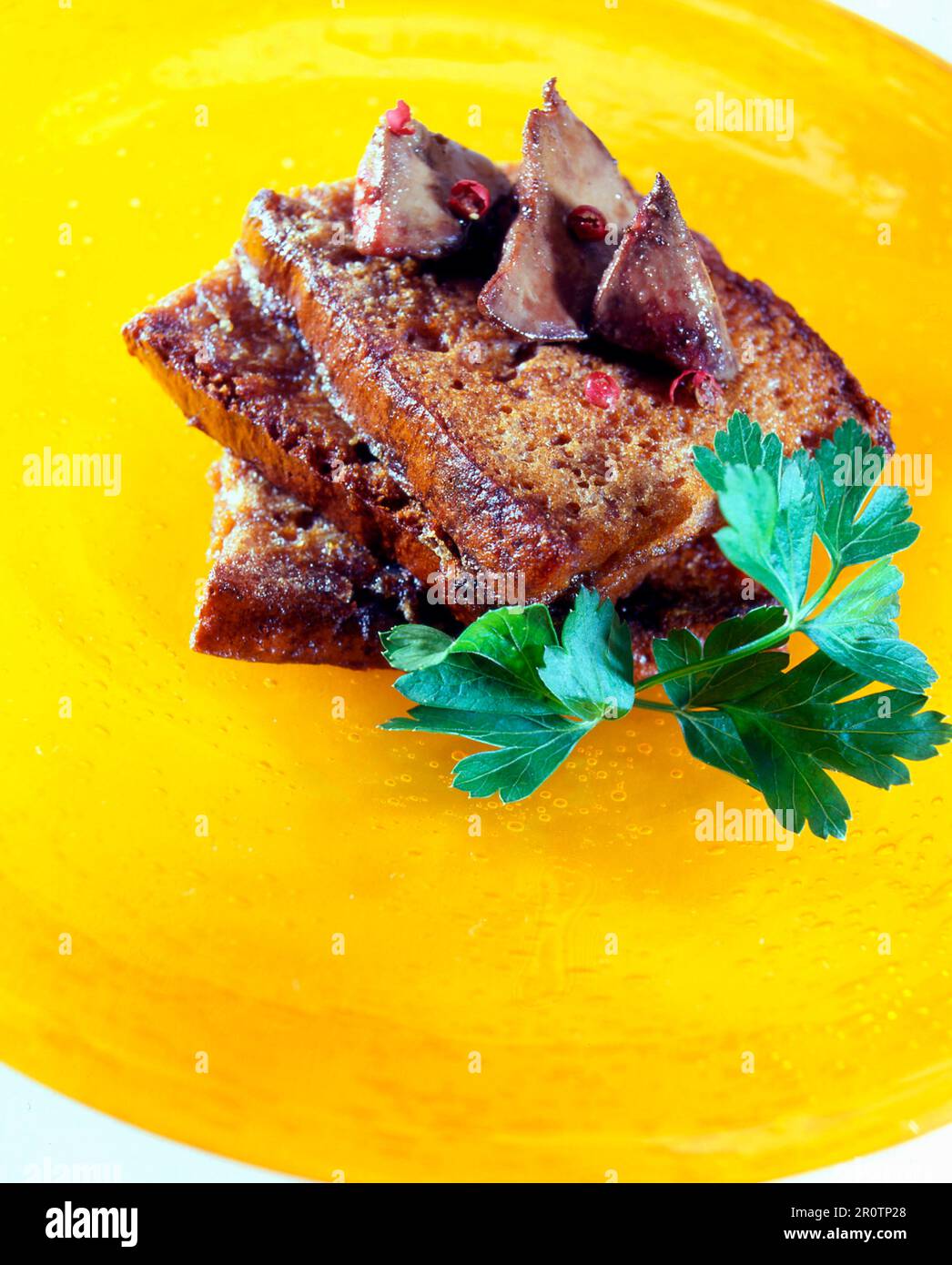 chicken liver toast with gingerbread Stock Photo - Alamy
