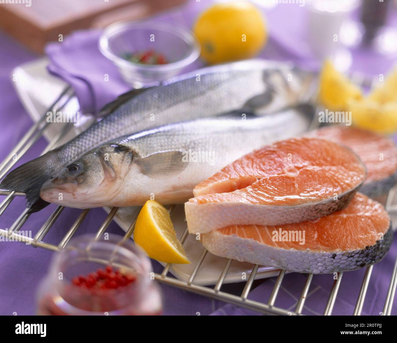 Sea bass steaks hi-res stock photography and images - Alamy