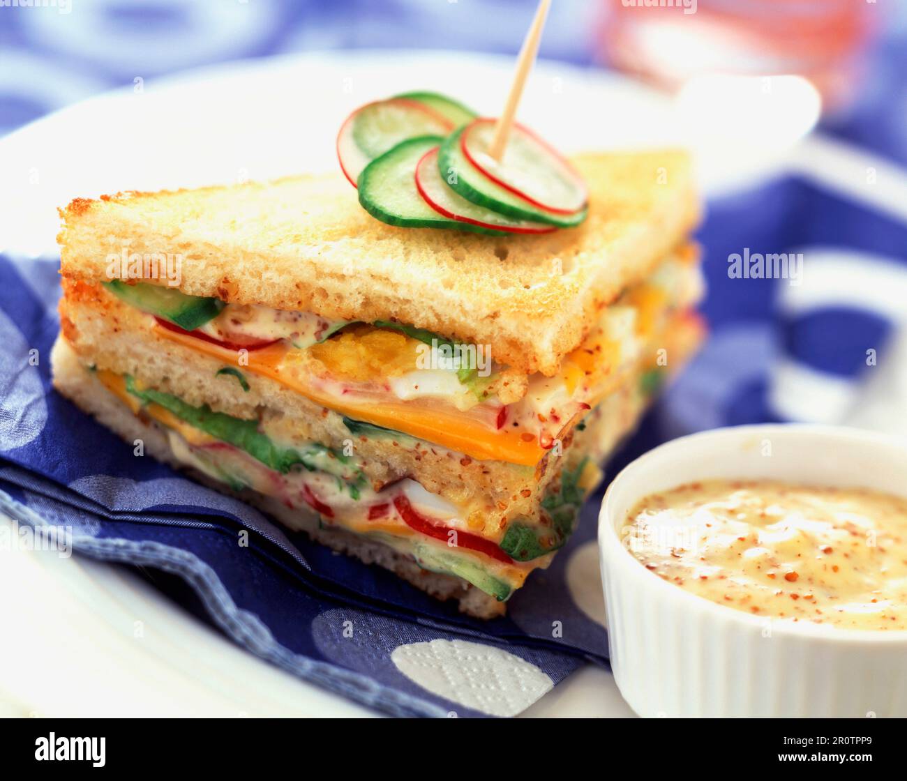 Club sandwich triangle hi-res stock photography and images - Alamy