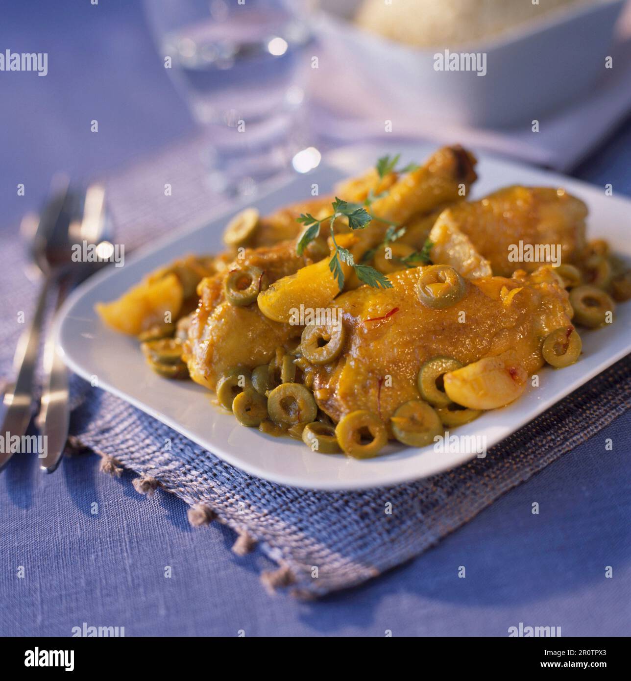 Chicken lemon olive tagine hi-res stock photography and images - Alamy