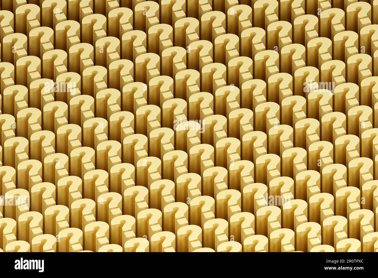 Luxury question mark on gold podium, soft light, smooth background, 3d ...