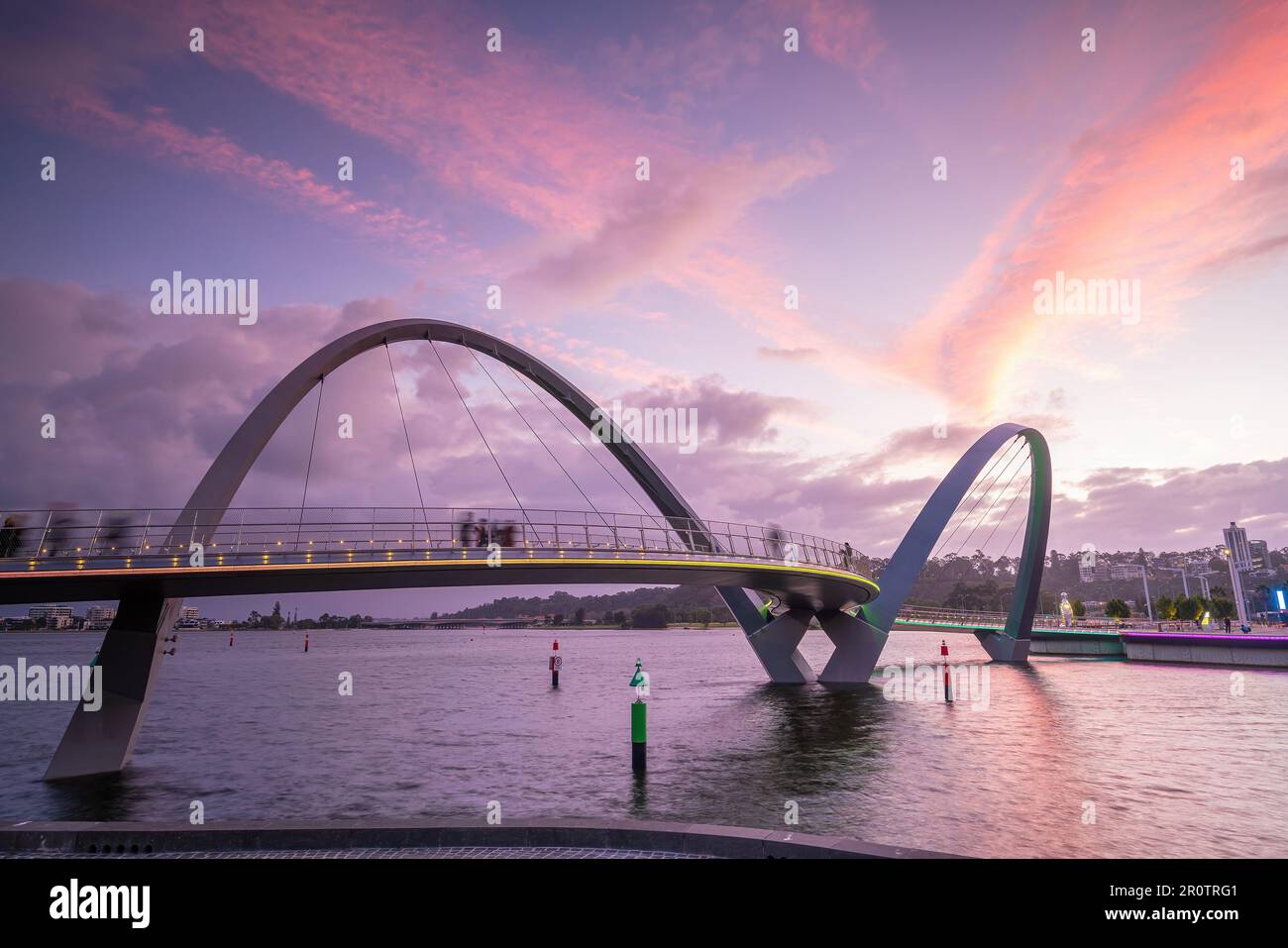 Perth downtown city skyline cityscape of Australia at sunset Stock ...