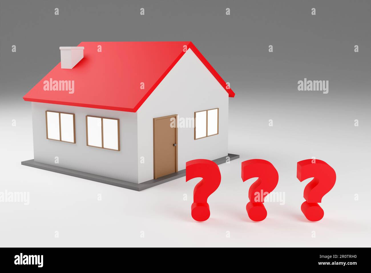 Luxury question mark on light podium, soft light, smooth background, 3d ...