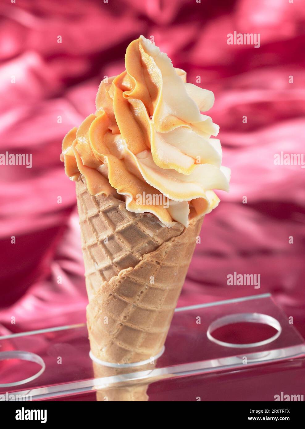 Ice cream in a cone Stock Photo - Alamy