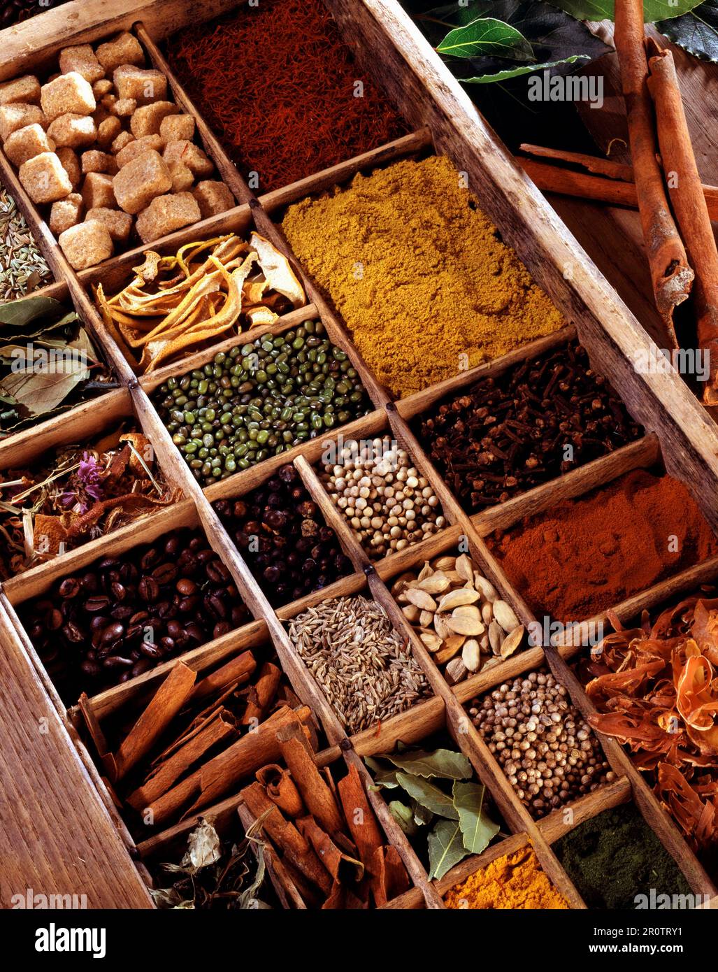Selection of spices Stock Photo - Alamy