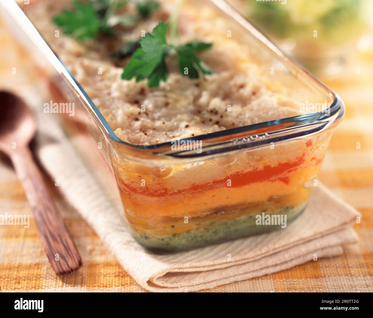 five-color vegetable flan Stock Photo - Alamy