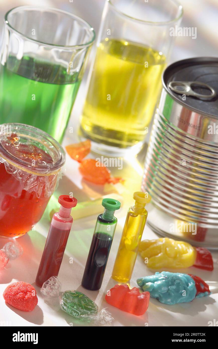 Food colouring additives hi-res stock photography and images - Alamy
