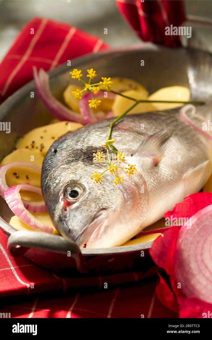 Baked red sea bream hi-res stock photography and images - Alamy