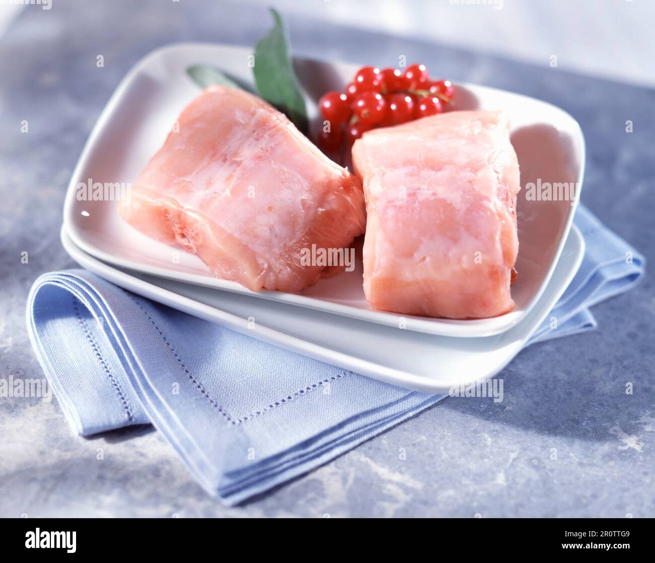 Raw saddle of rabbit Stock Photo - Alamy