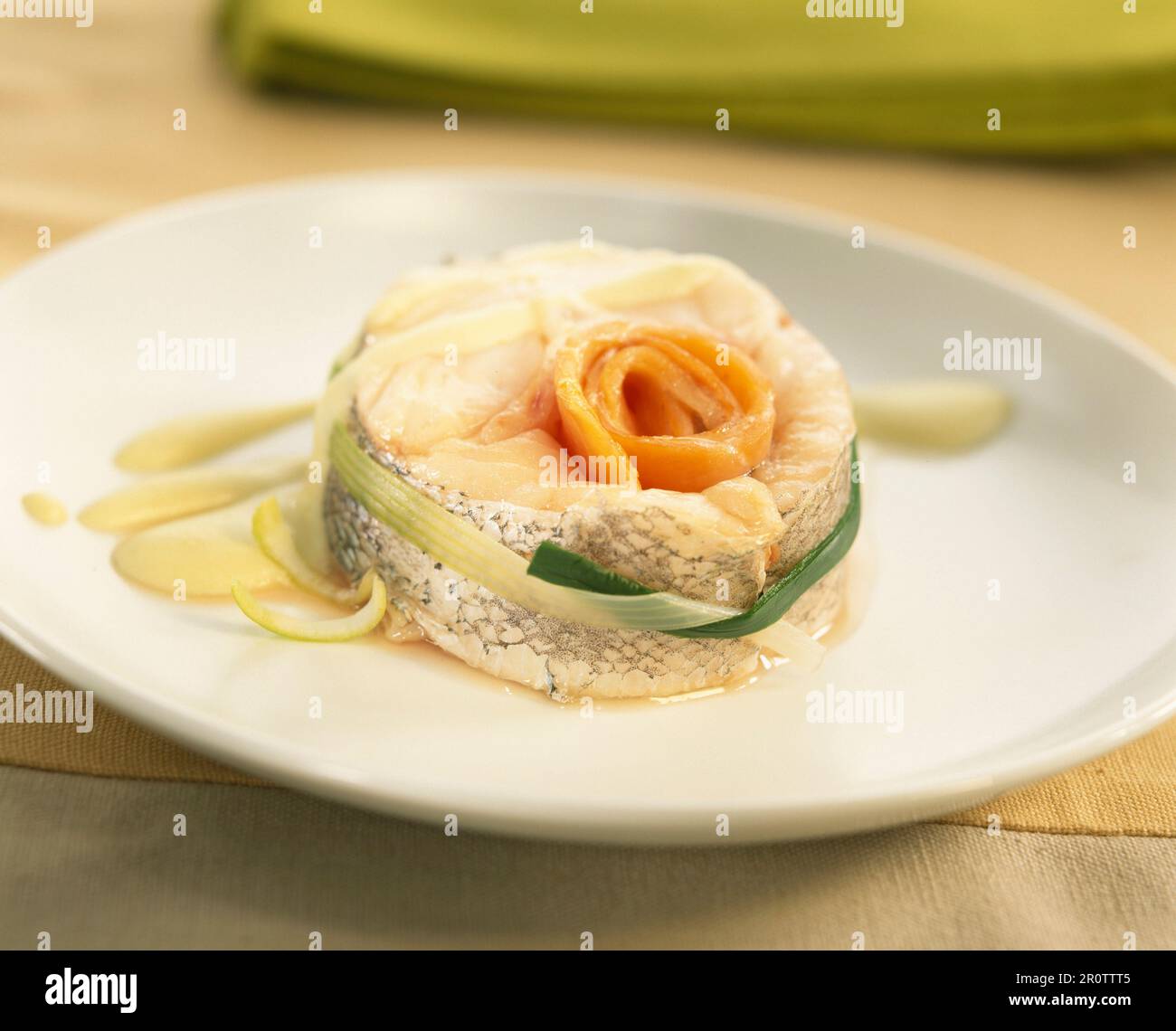 hake loin with salmon Stock Photo - Alamy