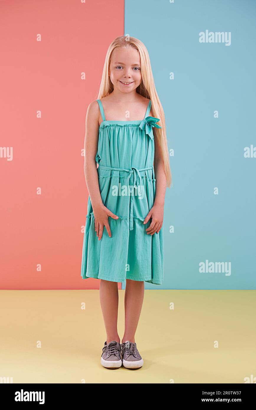 Cute and colorful...and thats just her personality. A cute little girl ...