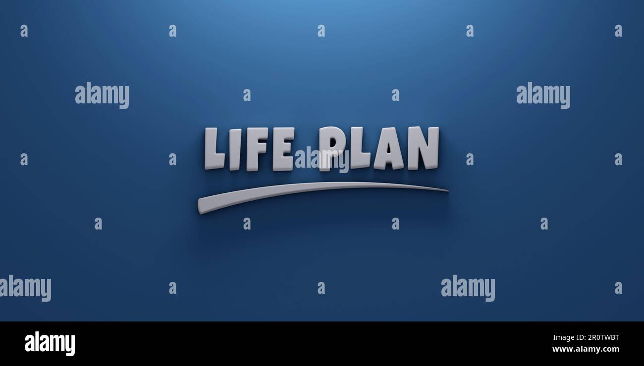 Life plan writing lettering background banner Stock Photo - Alamy
