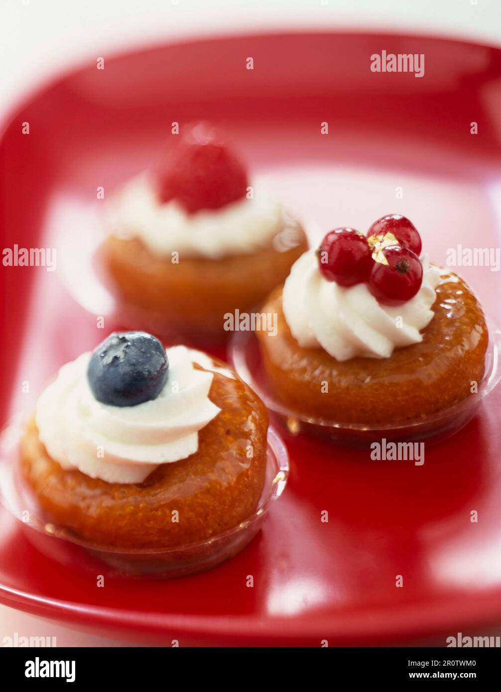 Mini Rum Babas Stock Photo - Alamy