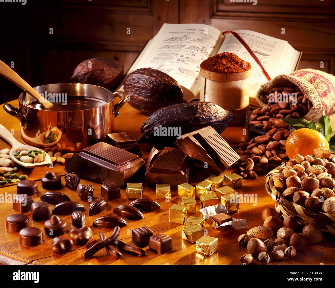 Selection of chocolate products Stock Photo - Alamy