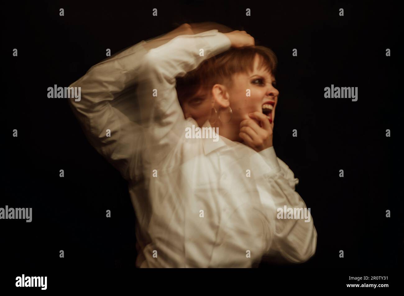 psychopath with schizophrenia and mental disorders. The concept of ...