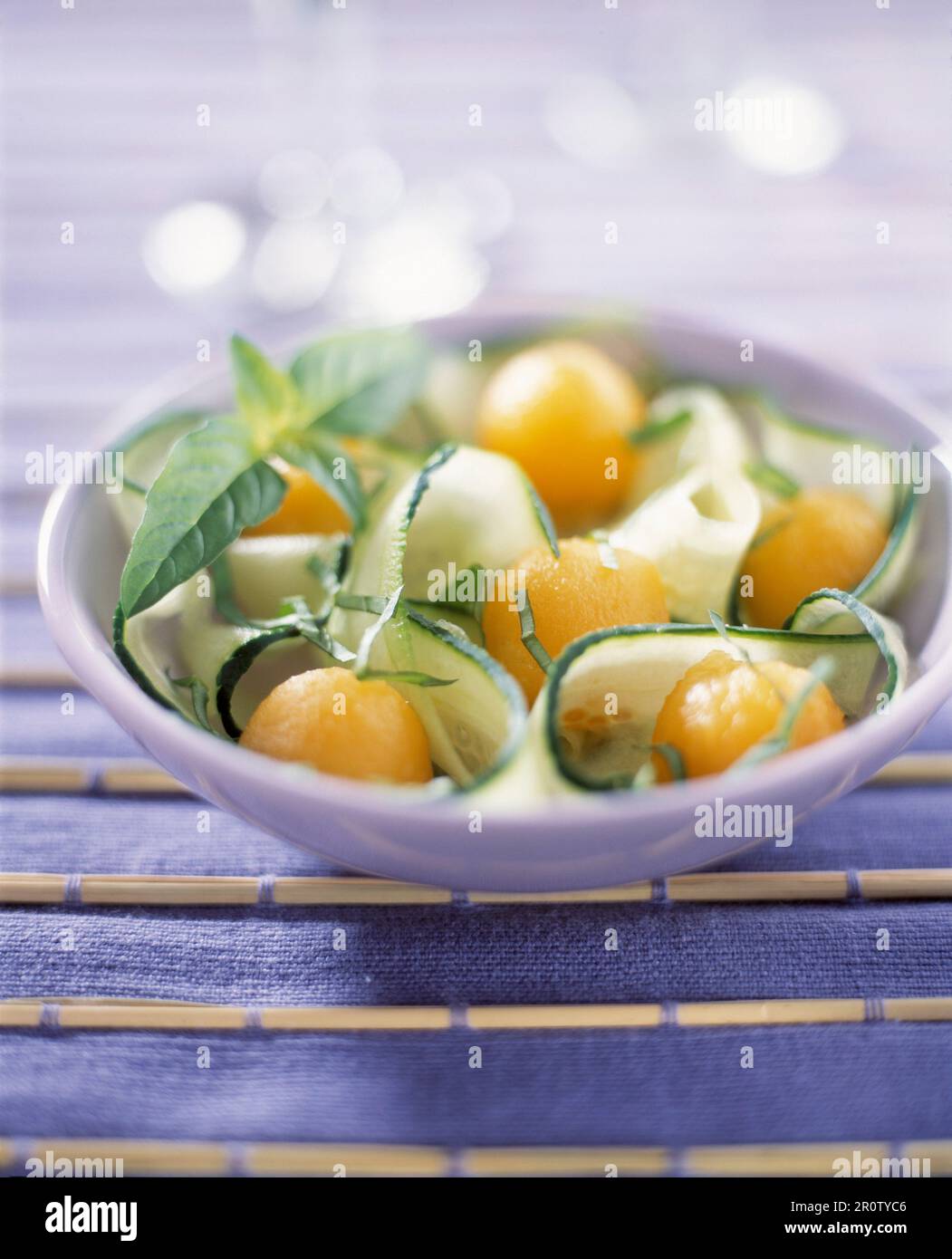 cucumber and melon salad Stock Photo - Alamy