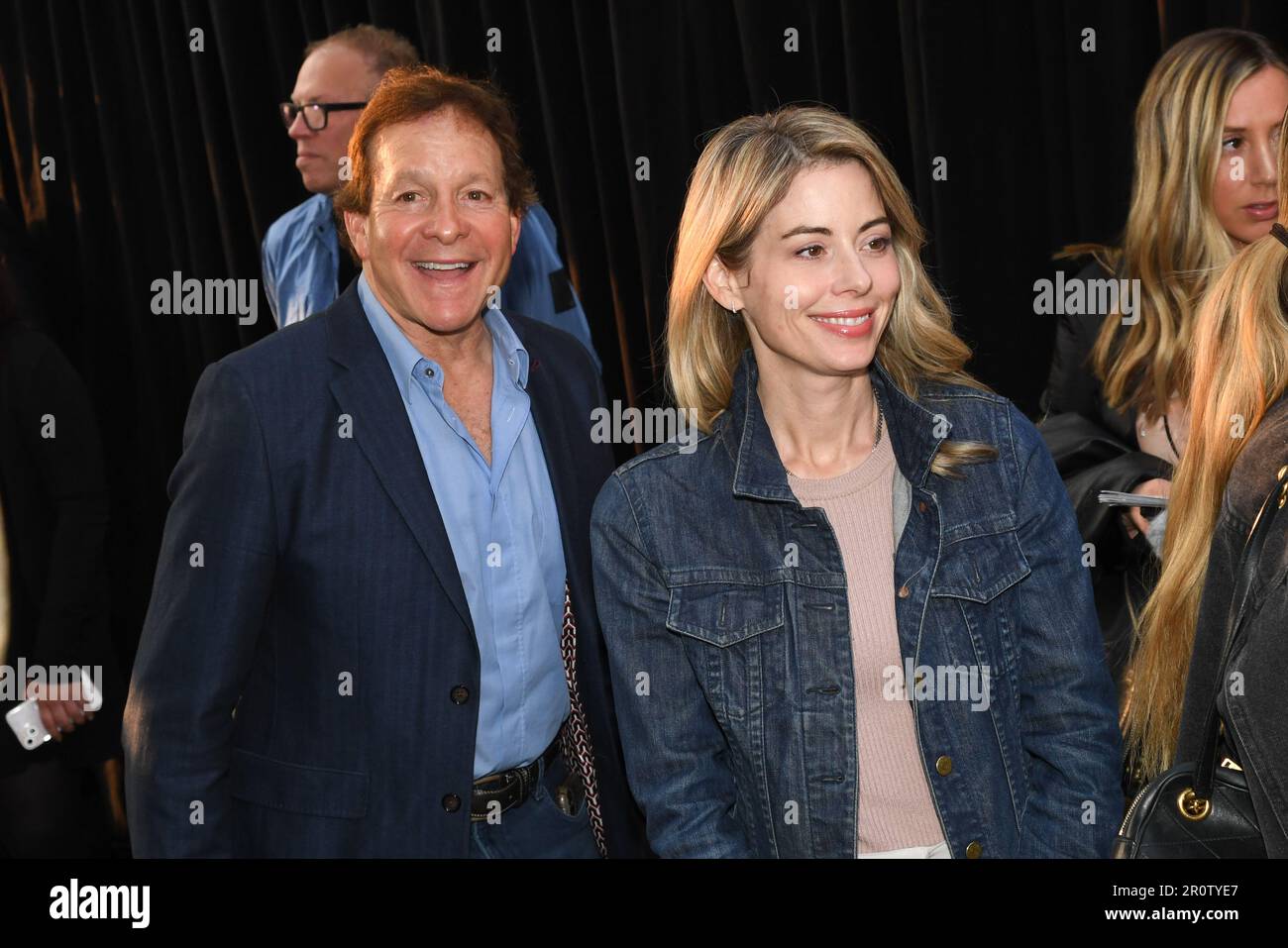 New York, USA. 09th May, 2023. Steve Guttenberg and Emily Smith walking ...