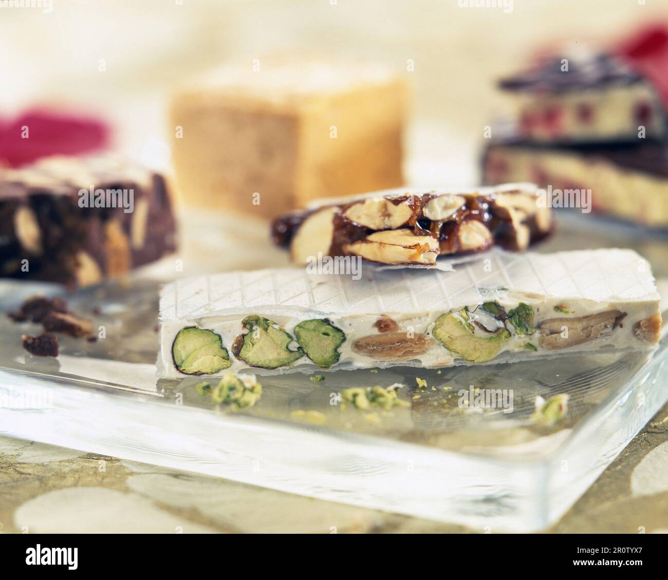 Different nougats hi-res stock photography and images - Alamy