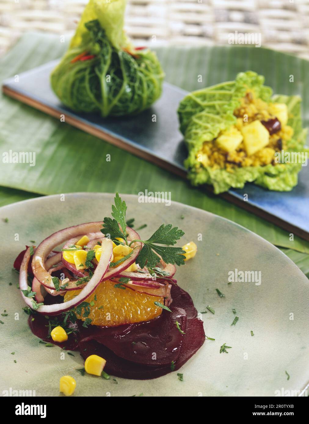 Beet rainbow salad Stock Photo - Alamy