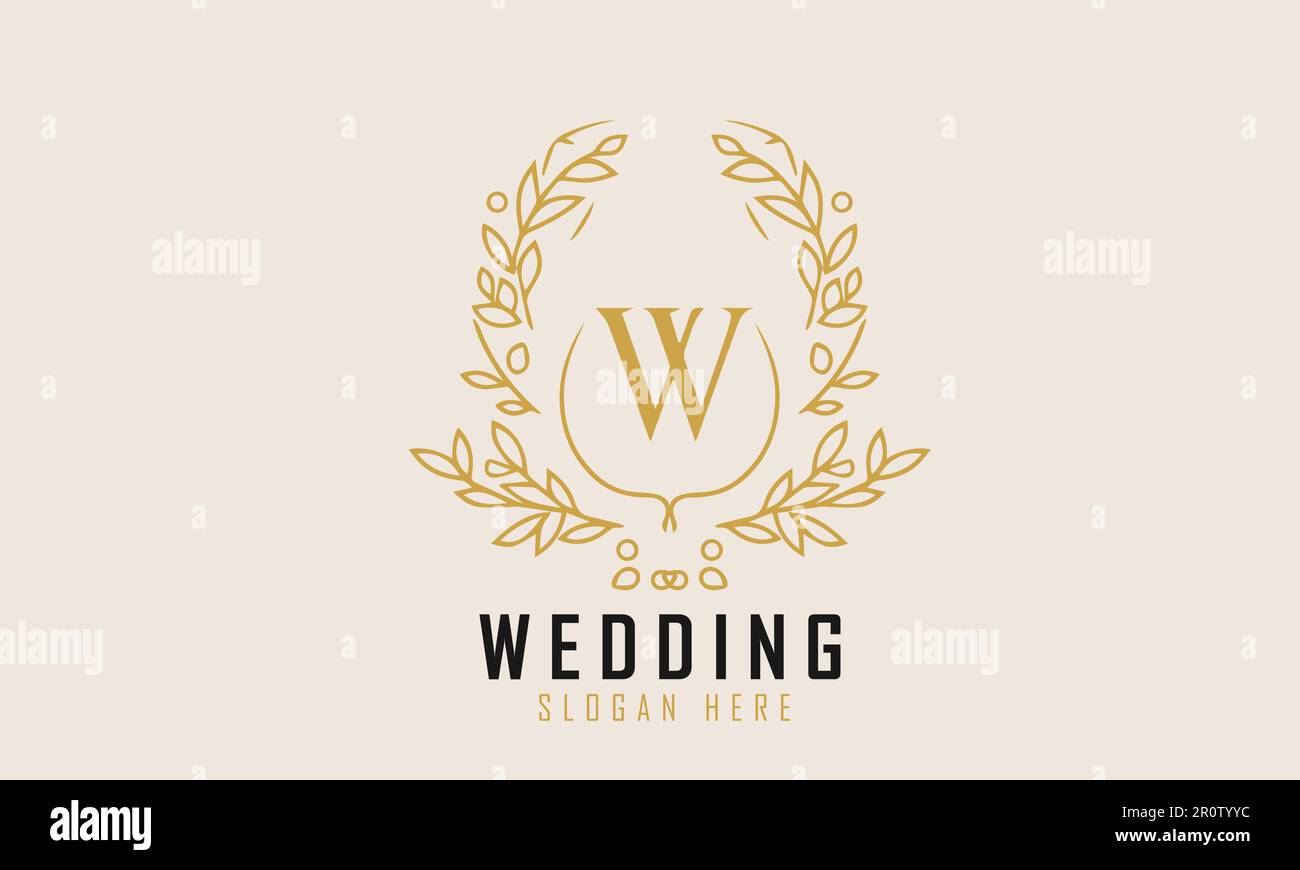 Golden logo design Stock Vector Images - Alamy