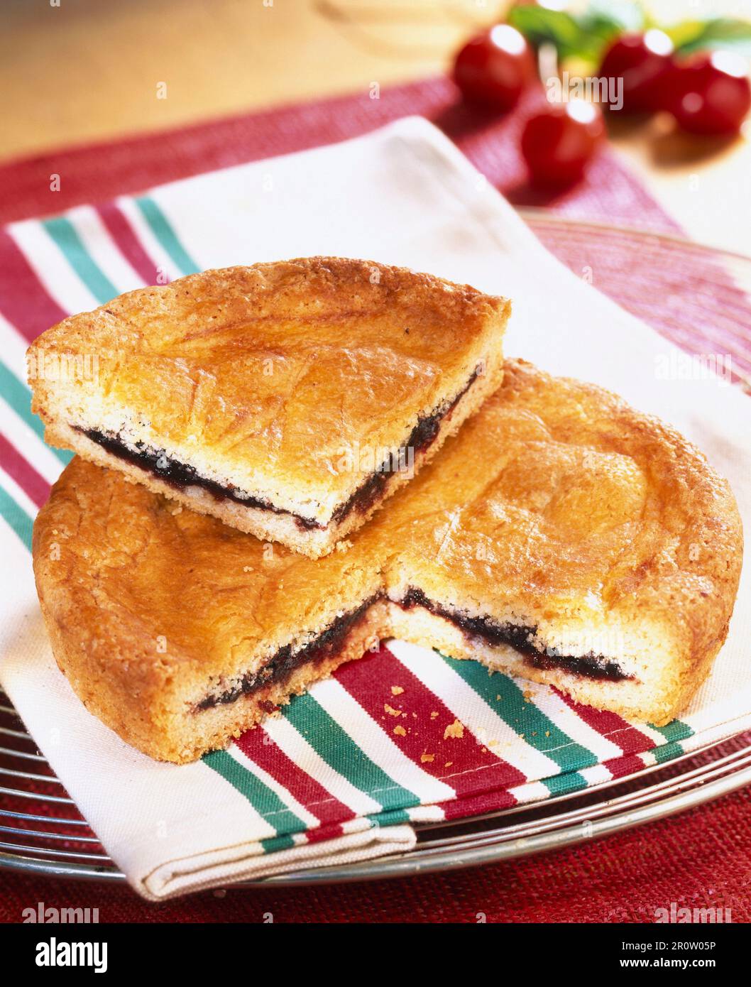 Basque cherry cake hi-res stock photography and images - Alamy