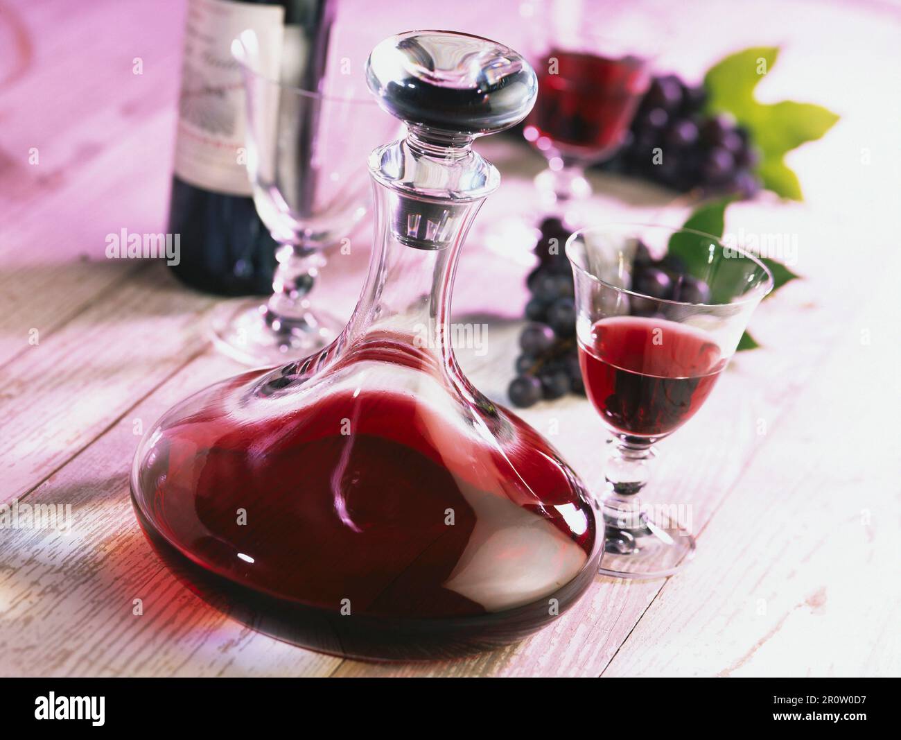Carafe of red wine Stock Photo - Alamy