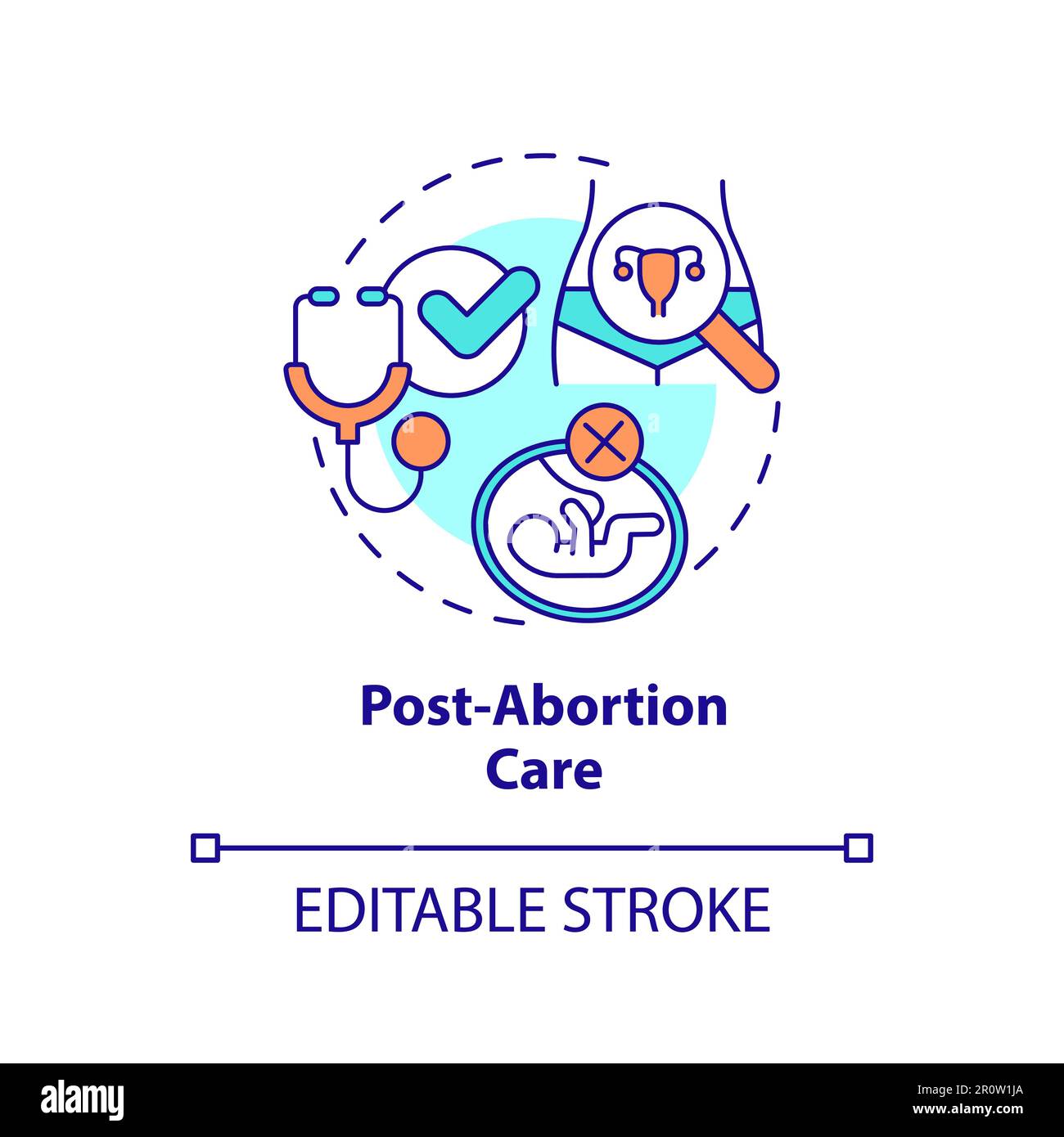 Post abortion care concept icon Stock Vector Image & Art - Alamy