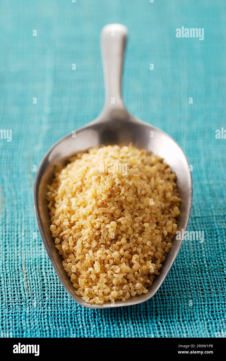 Big spoonful of bulghour Stock Photo - Alamy