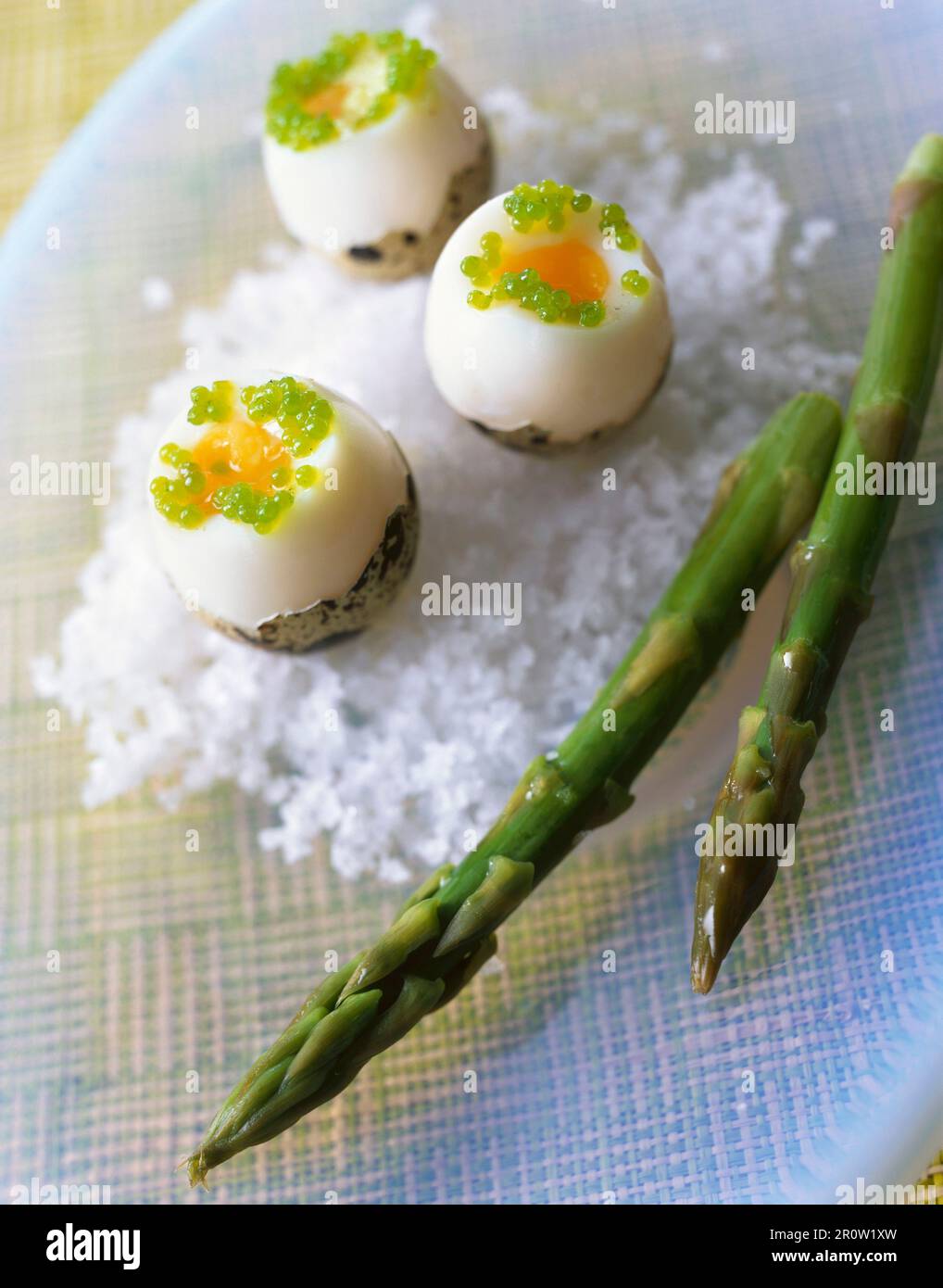 Asparagus quail eggs on hi-res stock photography and images - Alamy
