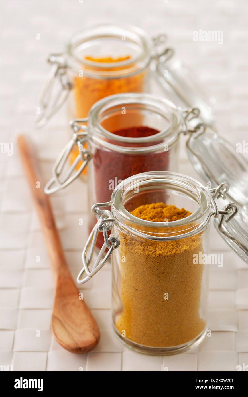 small jars of spices Stock Photo - Alamy