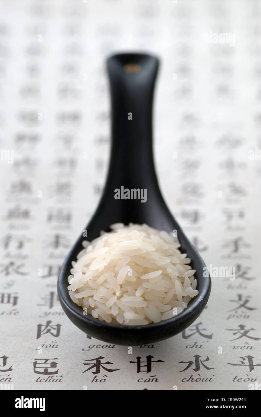 Spoonful of asian rice Stock Photo - Alamy