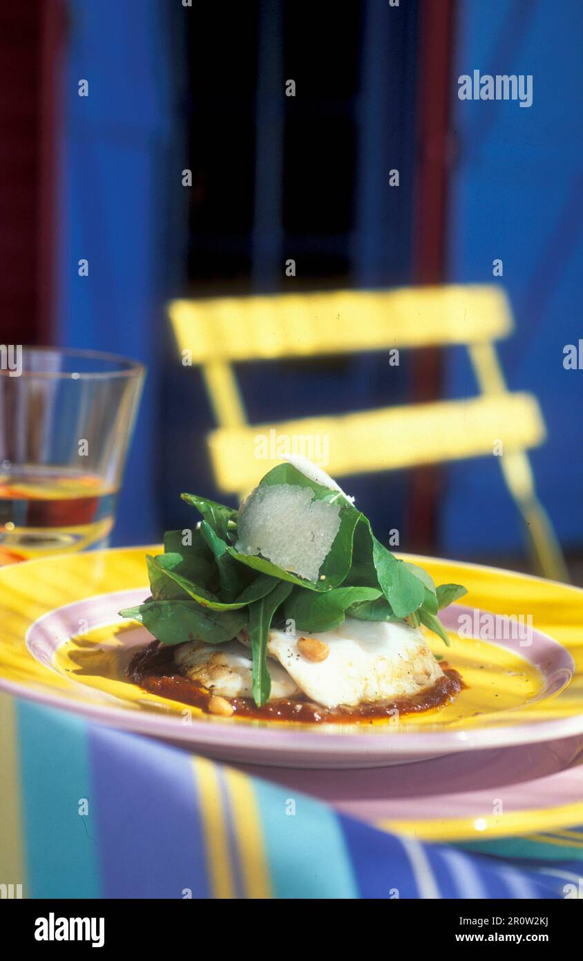 Monk fish salad Stock Photo - Alamy