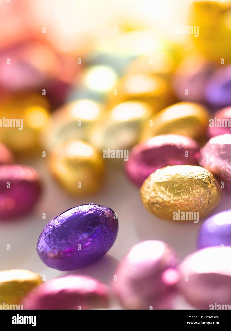Small chocolate Easter eggs Stock Photo - Alamy
