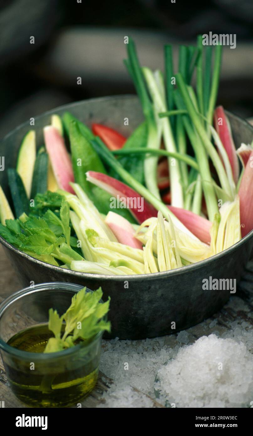 Cooking pot full of raw vegetables Stock Photo - Alamy