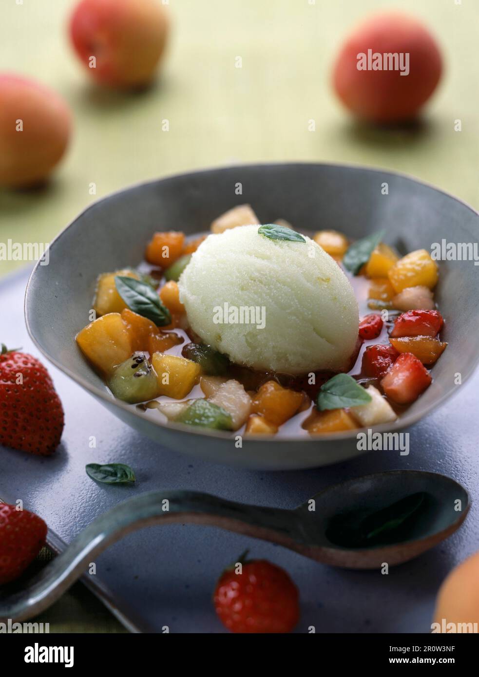 Fresh fruit Minestrone Stock Photo - Alamy