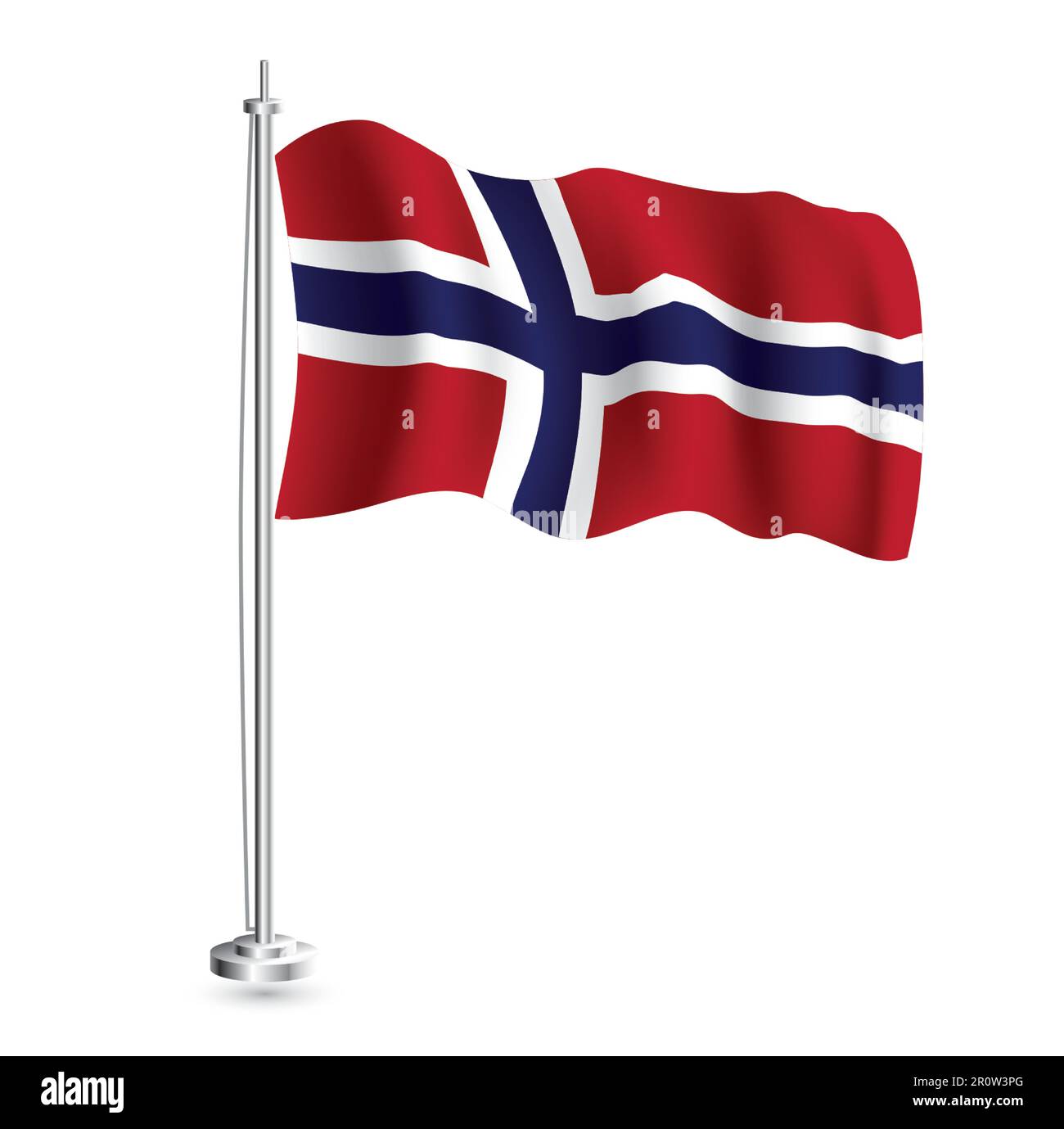 Norwegian Flag. Isolated Realistic Wave Flag of Norway Country on ... Norwegian Flag. Isolated Realistic Wave Flag of Norway Country on ...