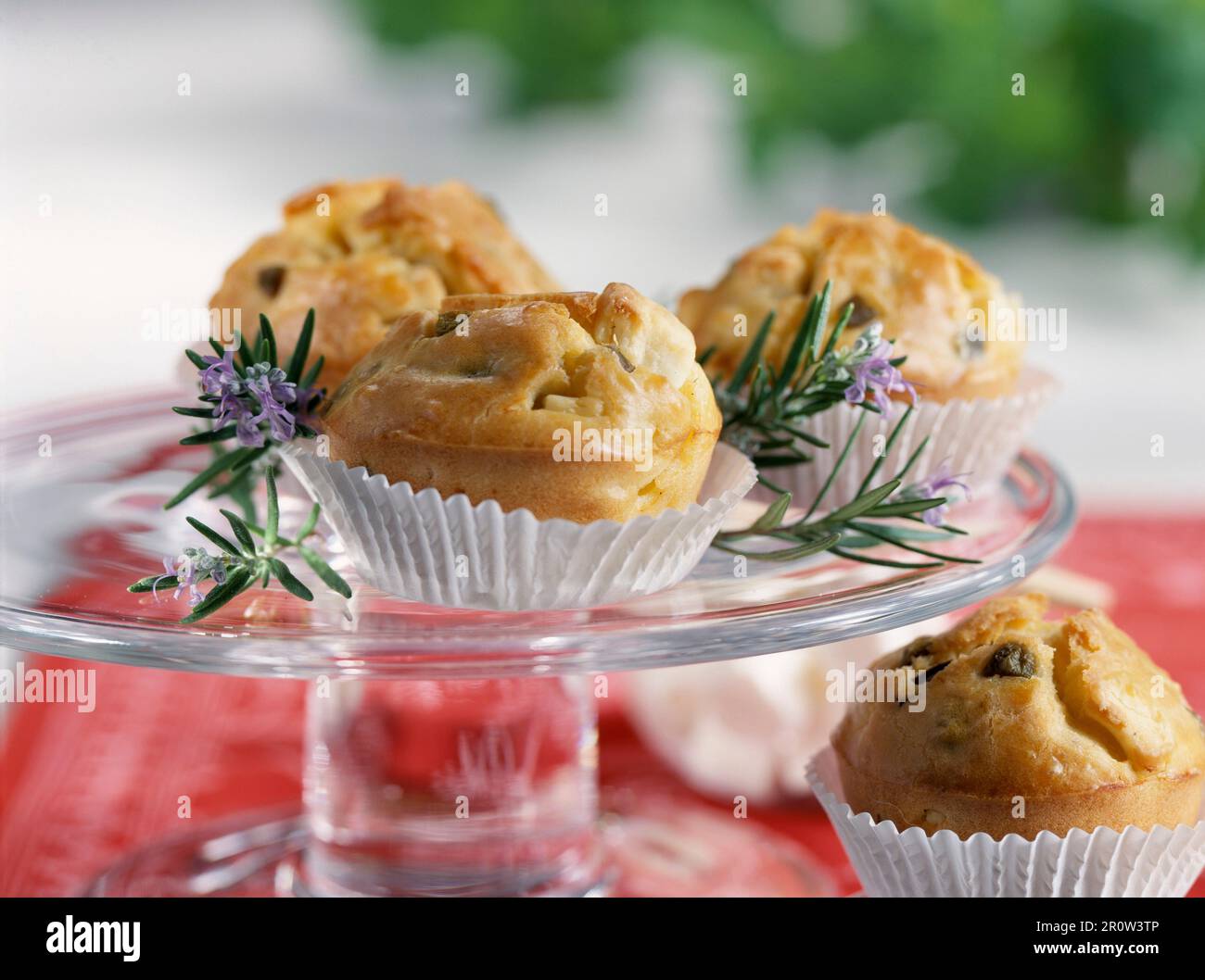 Small feta and olive oil savoury cakes Stock Photo - Alamy