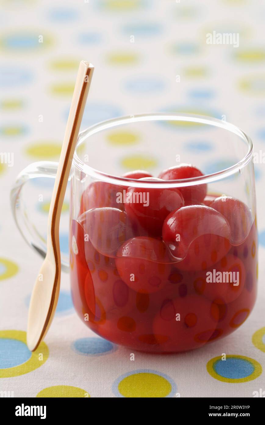 Cherries in syrup hi-res stock photography and images - Alamy
