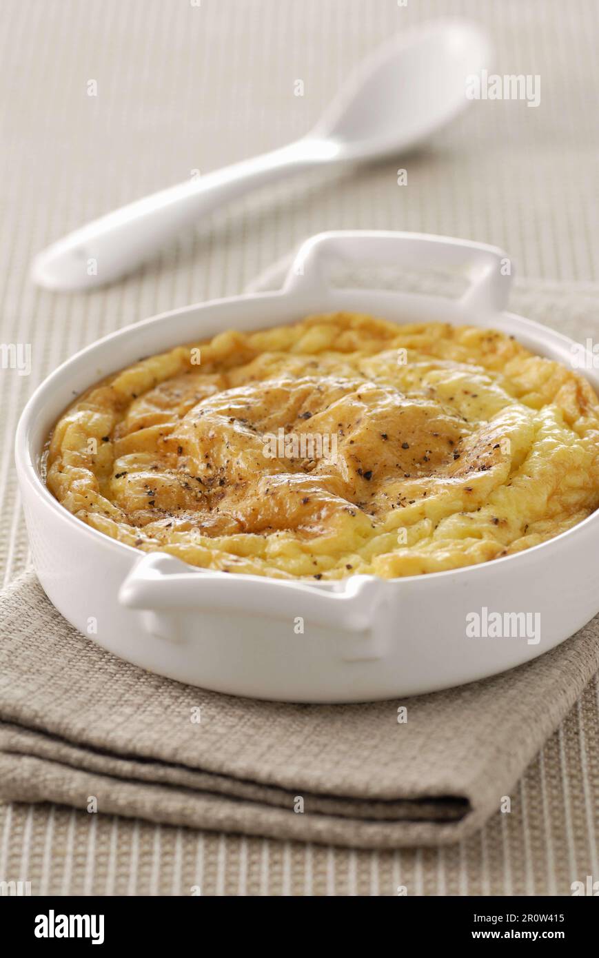 salmon soufflé cake Stock Photo - Alamy