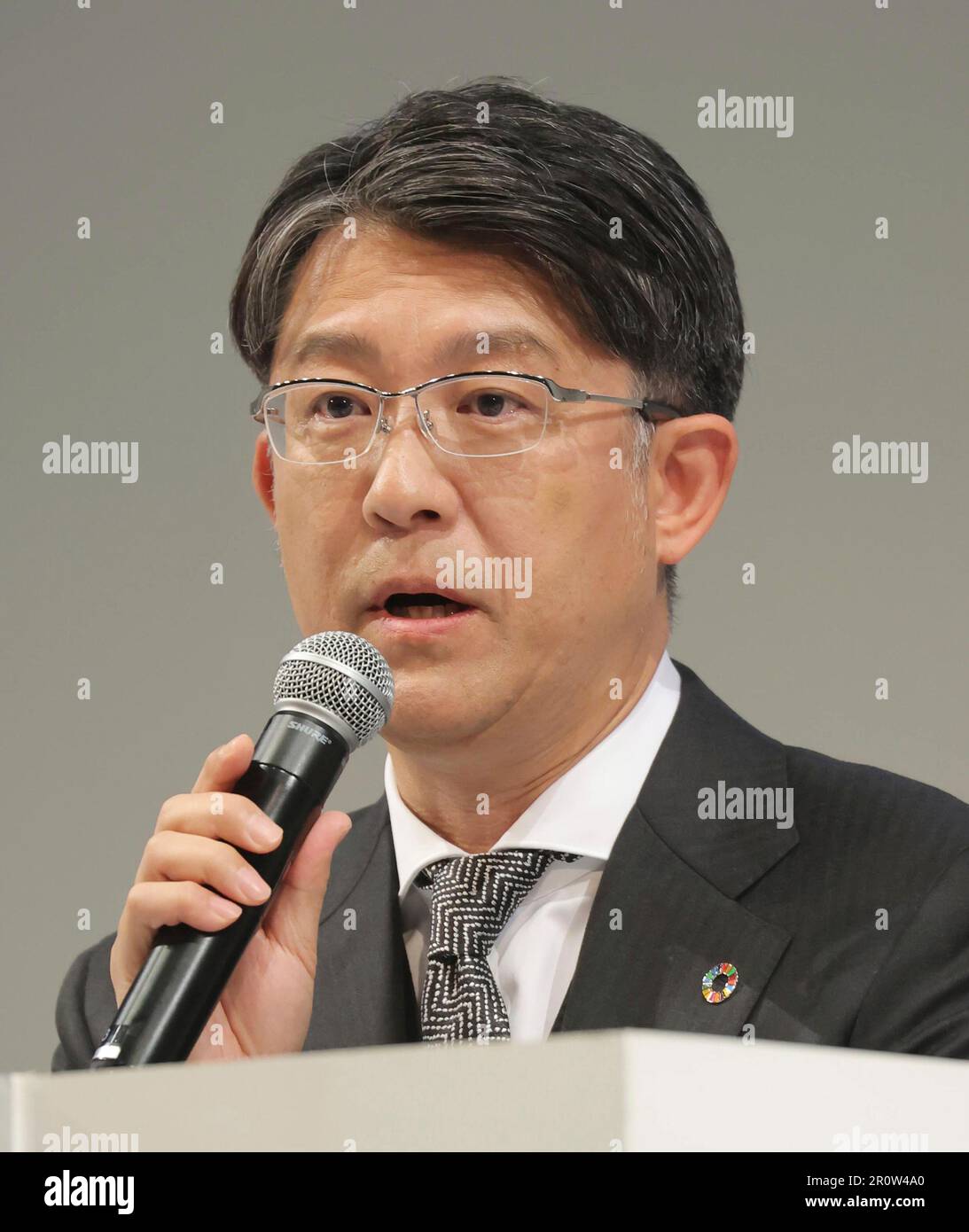 Toyota Co.'s Chief Executive Officer and President Koji Sato attends a ...