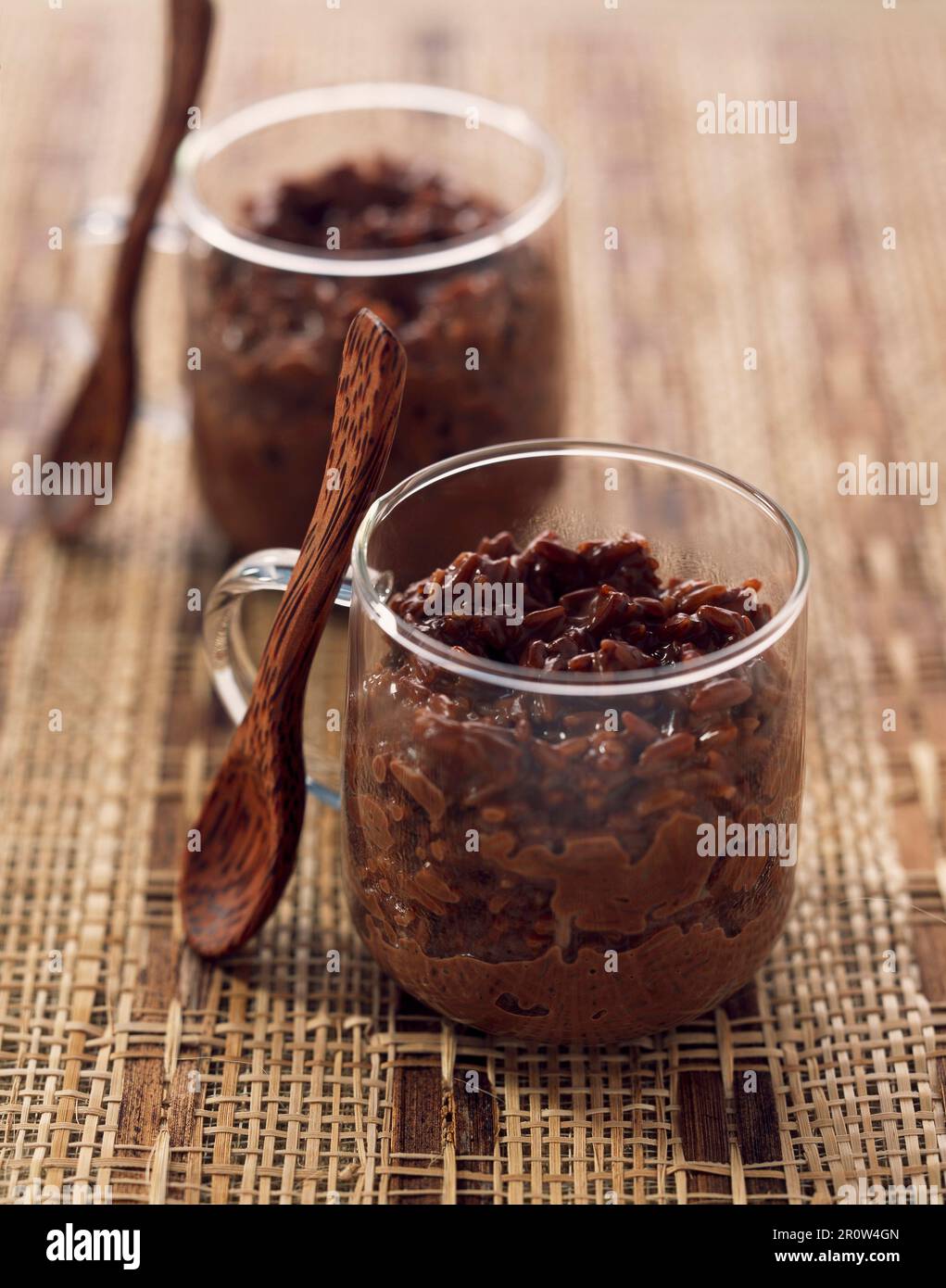 Chocolate rice pudding Stock Photo - Alamy