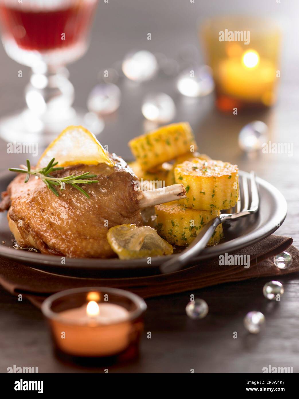 Leg of goose conserve Stock Photo - Alamy