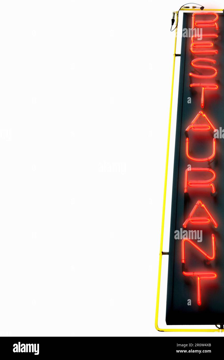 """Restaurant"" neon sign Stock Photo - Alamy