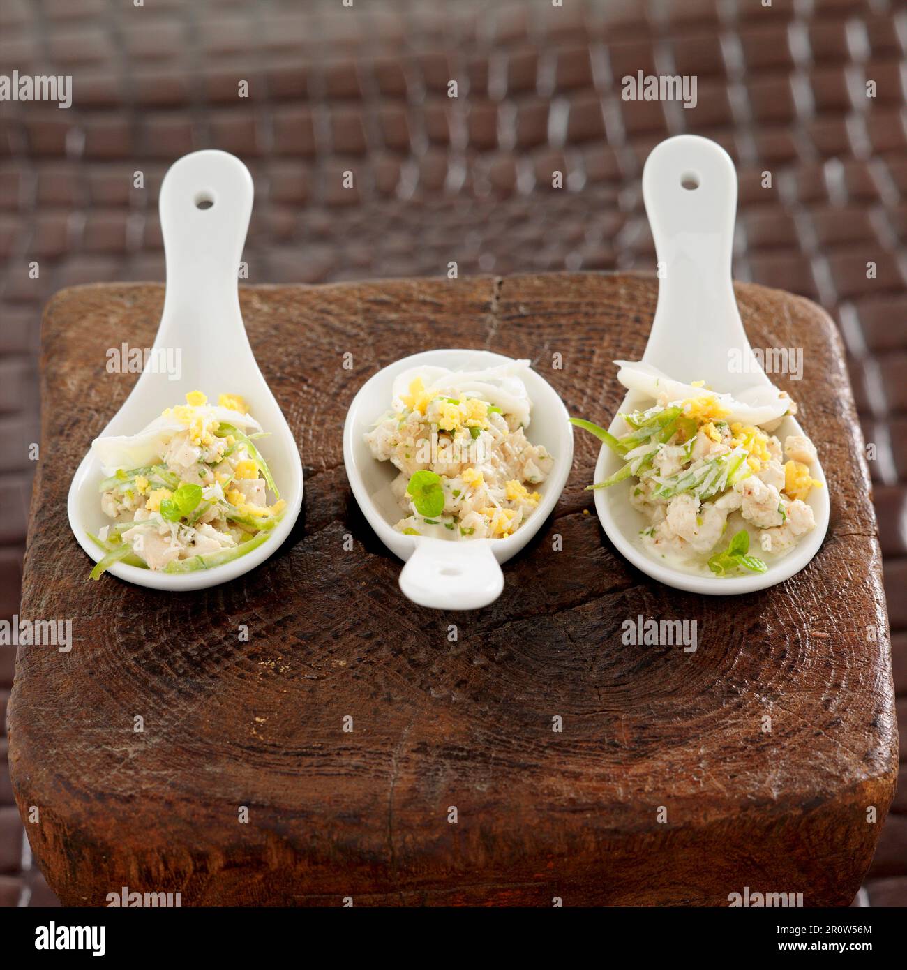 Chicken with mint and coconut Stock Photo - Alamy